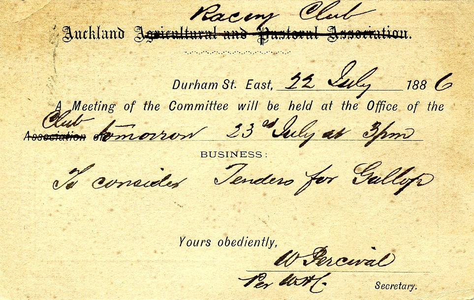 Auckland Racing Club – New Zealand Postal Stationery Cards