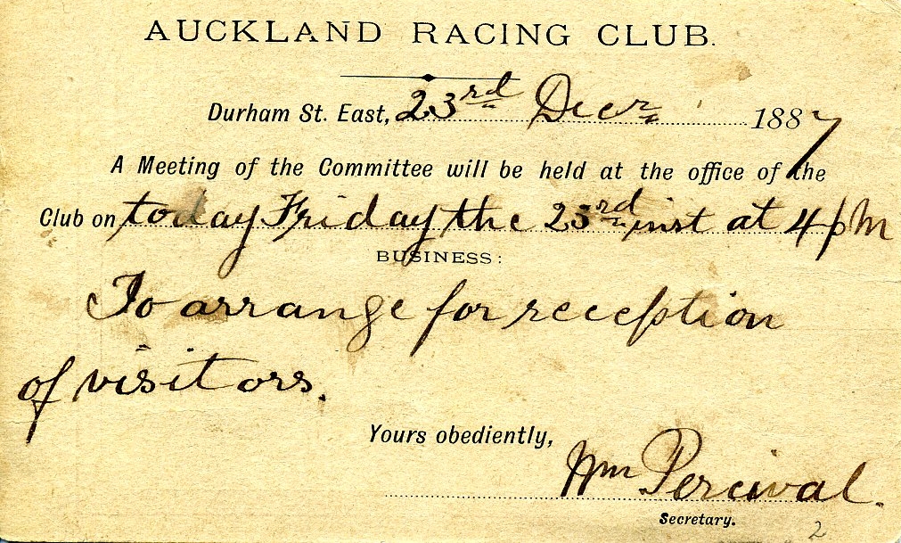 Auckland Racing Club – New Zealand Postal Stationery Cards