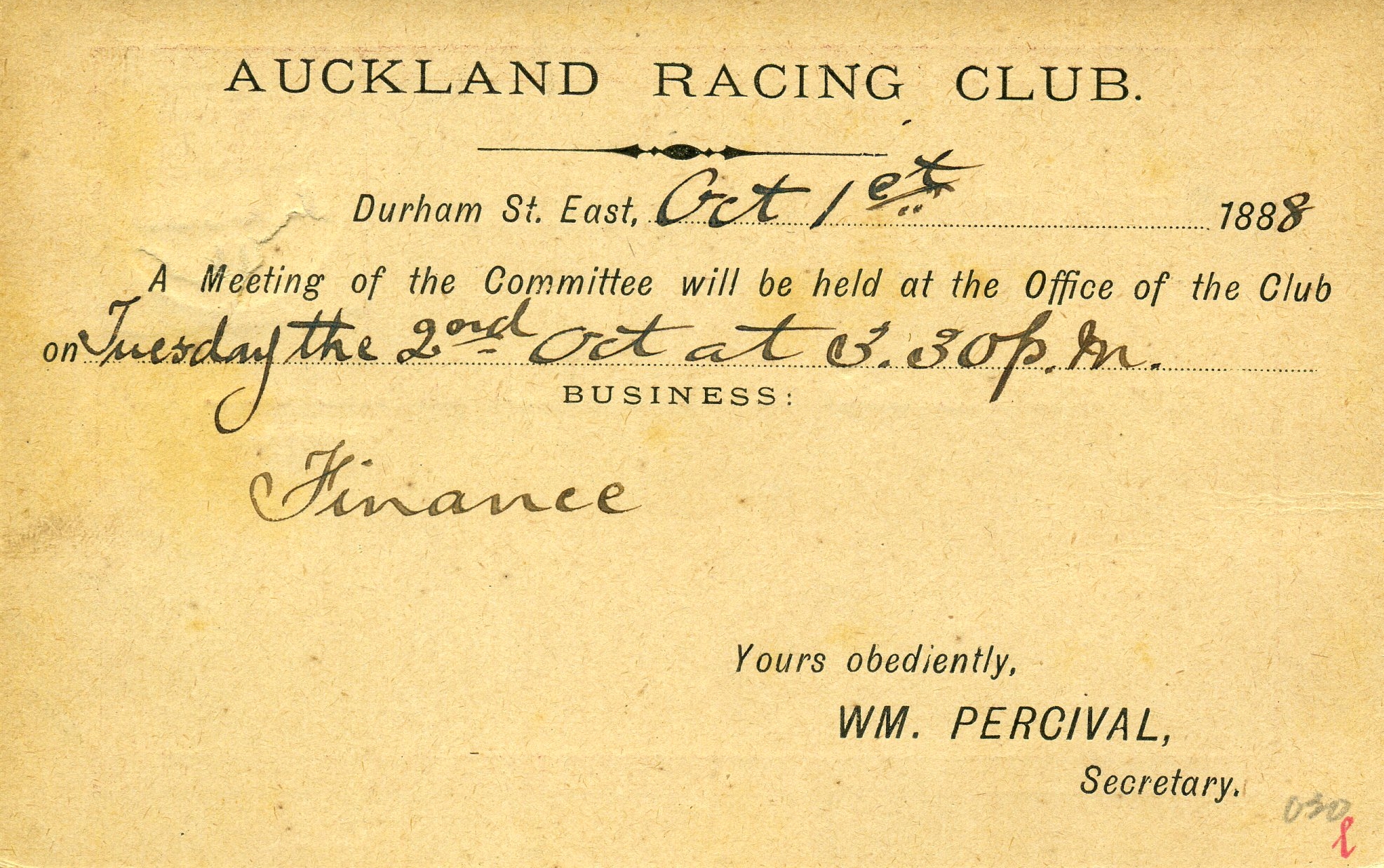 Auckland Racing Club – New Zealand Postal Stationery Cards