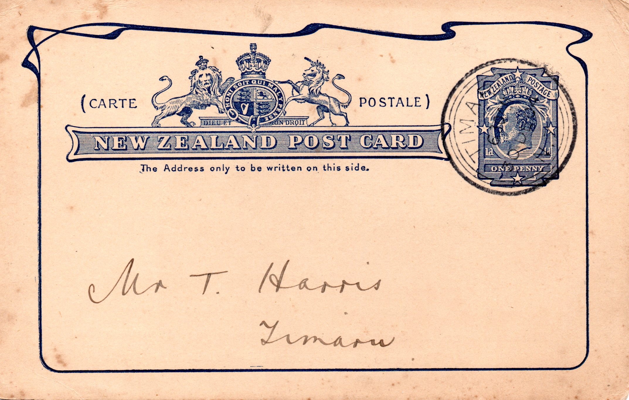 Timaru Herald – New Zealand Postal Stationery Cards