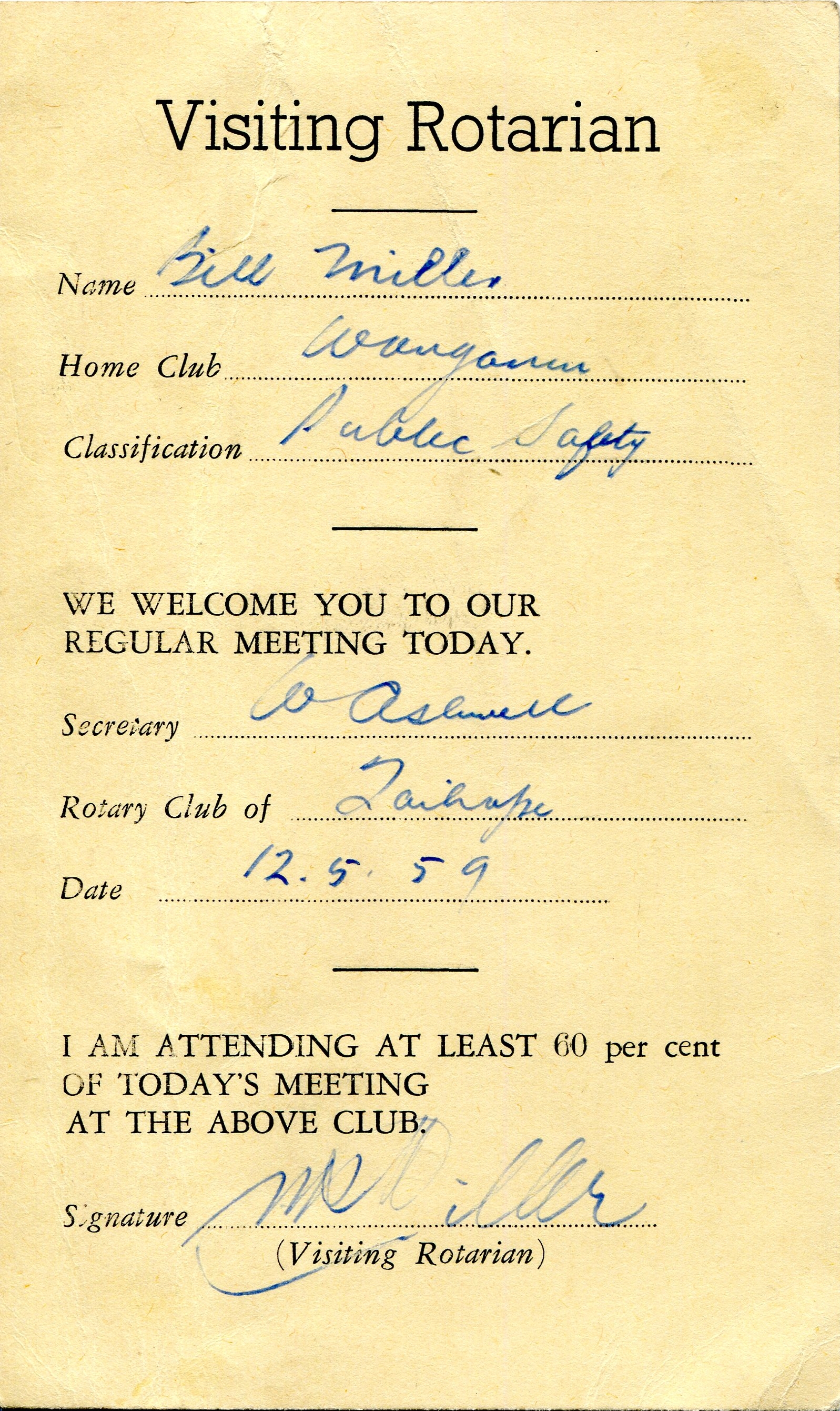 Rotary Club – New Zealand Postal Stationery Cards